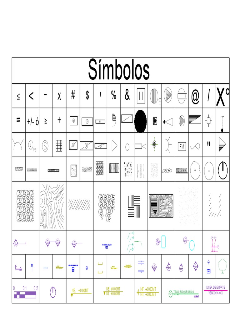 Simbolos Autocad | PDF