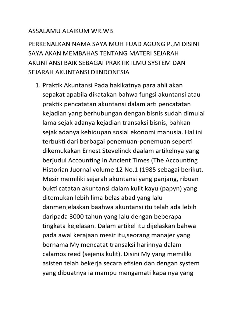 Assalamu Alaikum WR | PDF