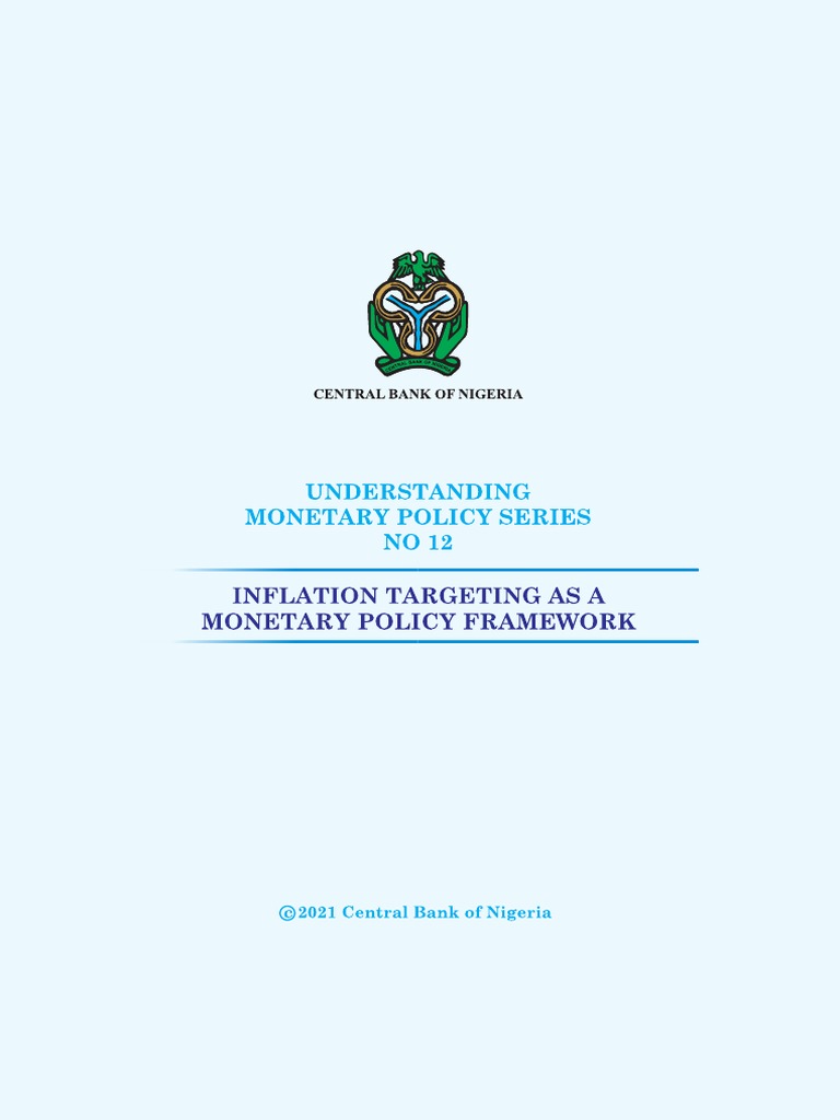 CBN - Understanding Monetary Policy | PDF | Monetary Policy | Inflation ...