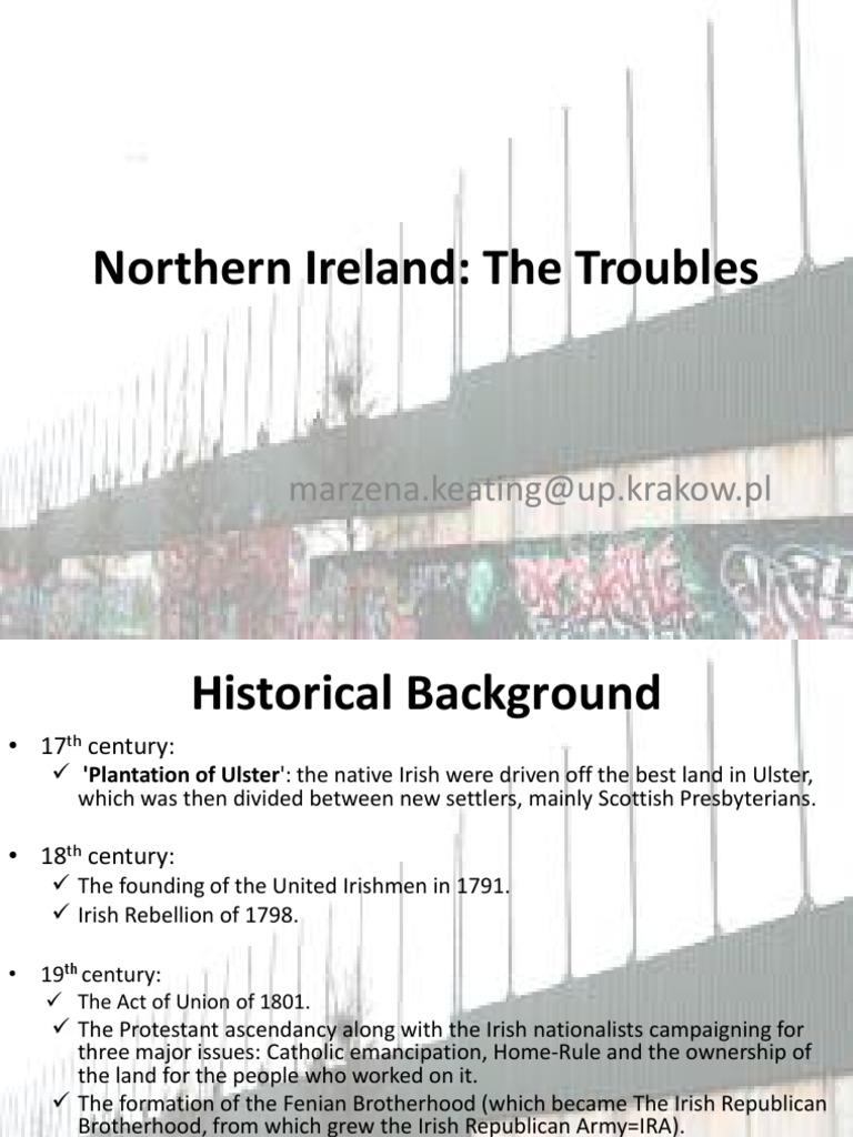 3 Class Northern Ireland The Troubles | PDF