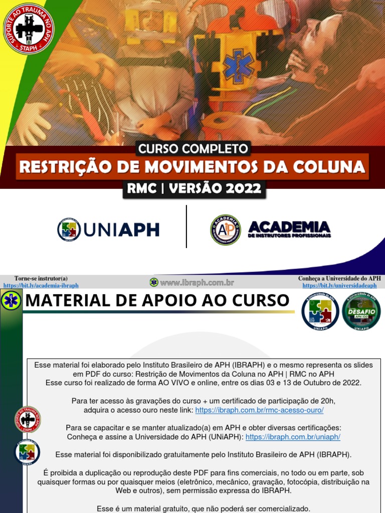 Ibraph Slides RMC Curso Completo | PDF | Dor | Coluna vertebral