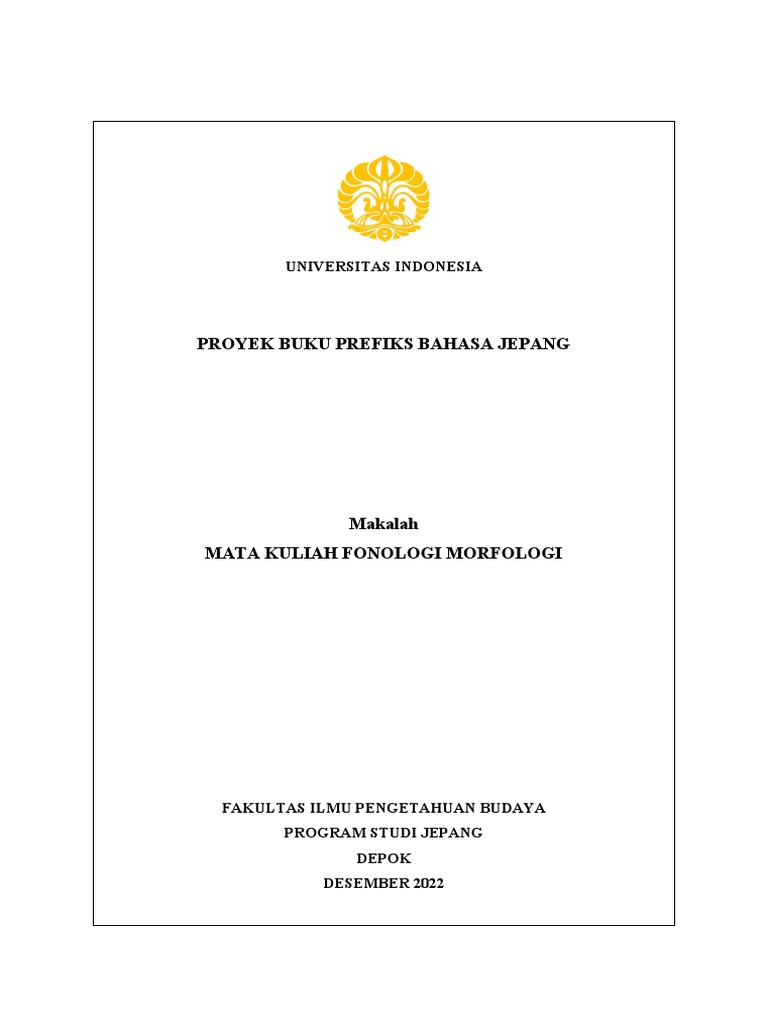 Project Buku Prefiks Sufiks | PDF