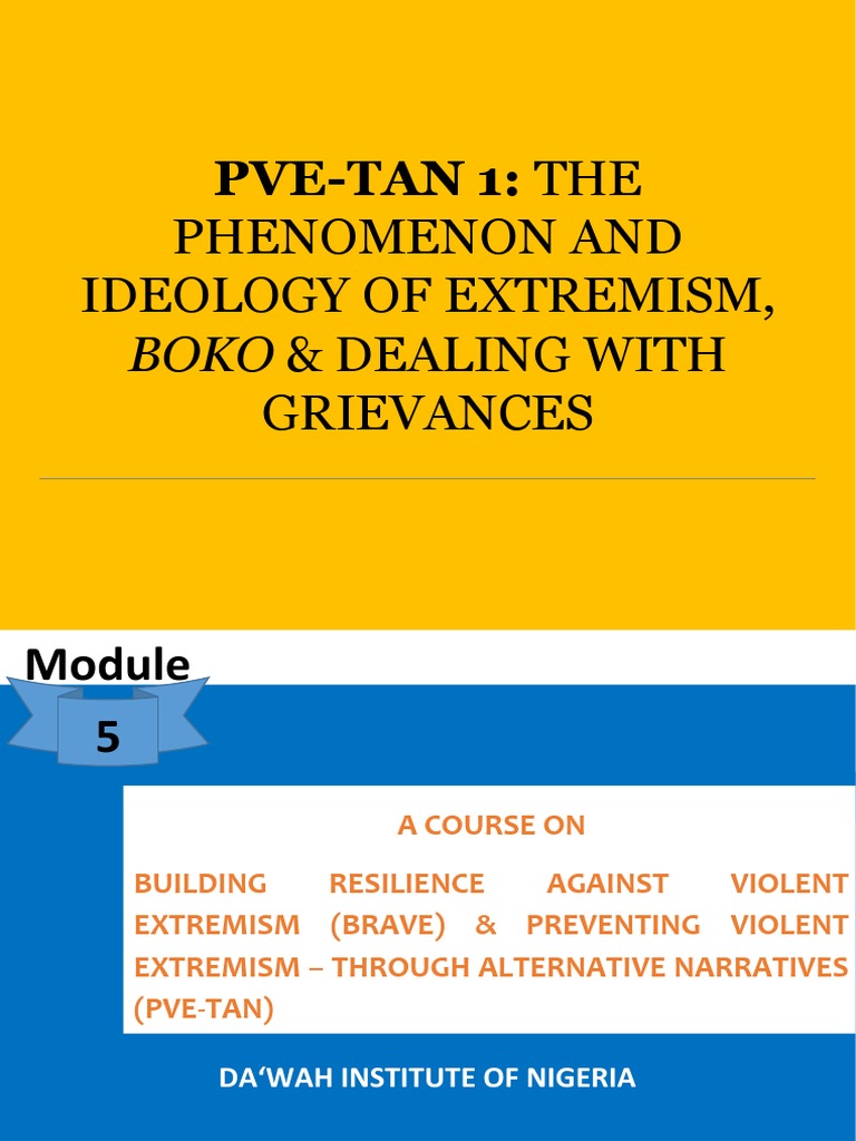 Din Pve-Tan Module 5 | PDF | Extremism | Jihad
