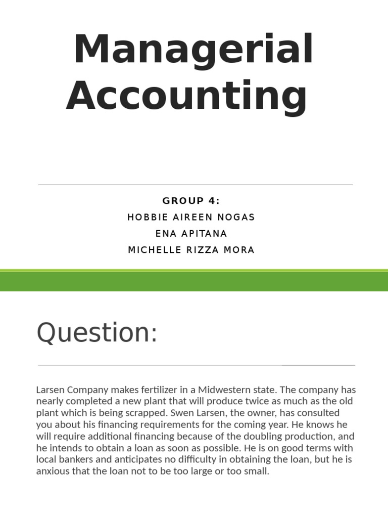 Accounting Presentation | PDF | Expense | Inventory