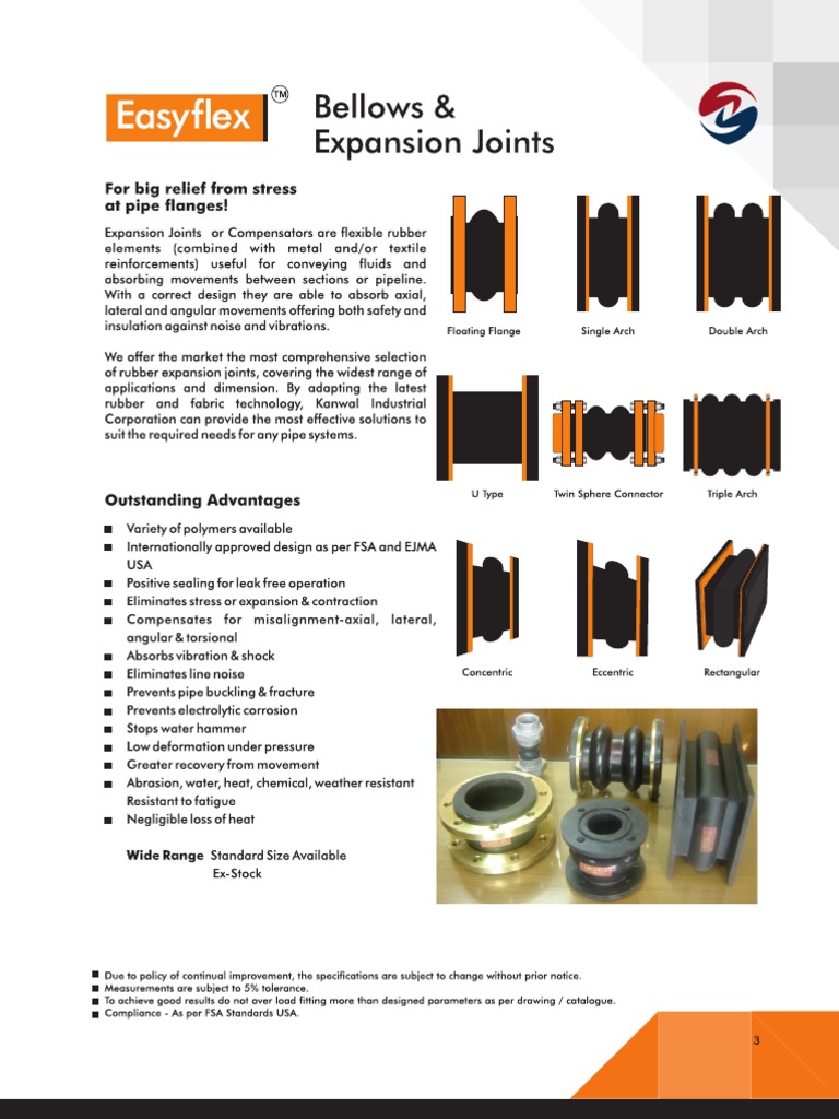 Rubber Expansion Joint-Bellows & Expansion Joints | PDF