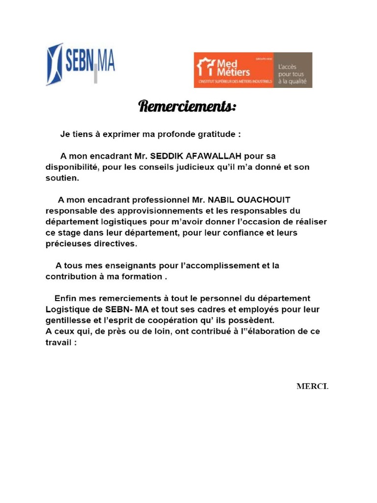 Rapport de Stage Sebn Ma | PDF