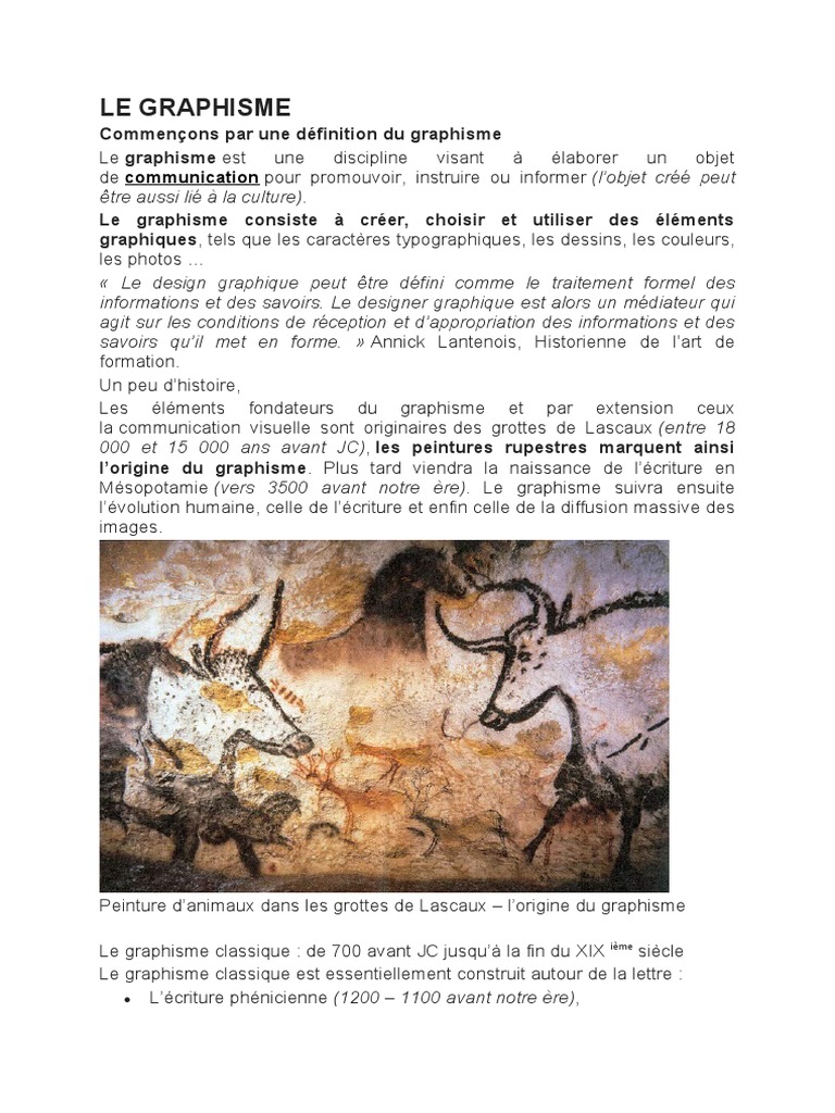 Définition et Histoire du Graphisme | PDF | Graphisme | la communication