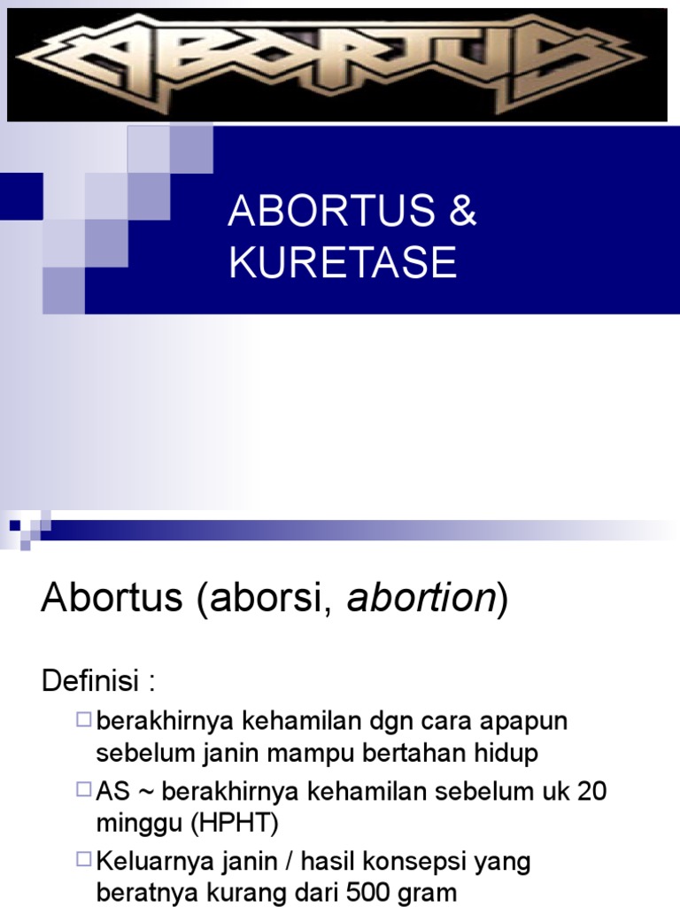 Abortus Kuretase | PDF