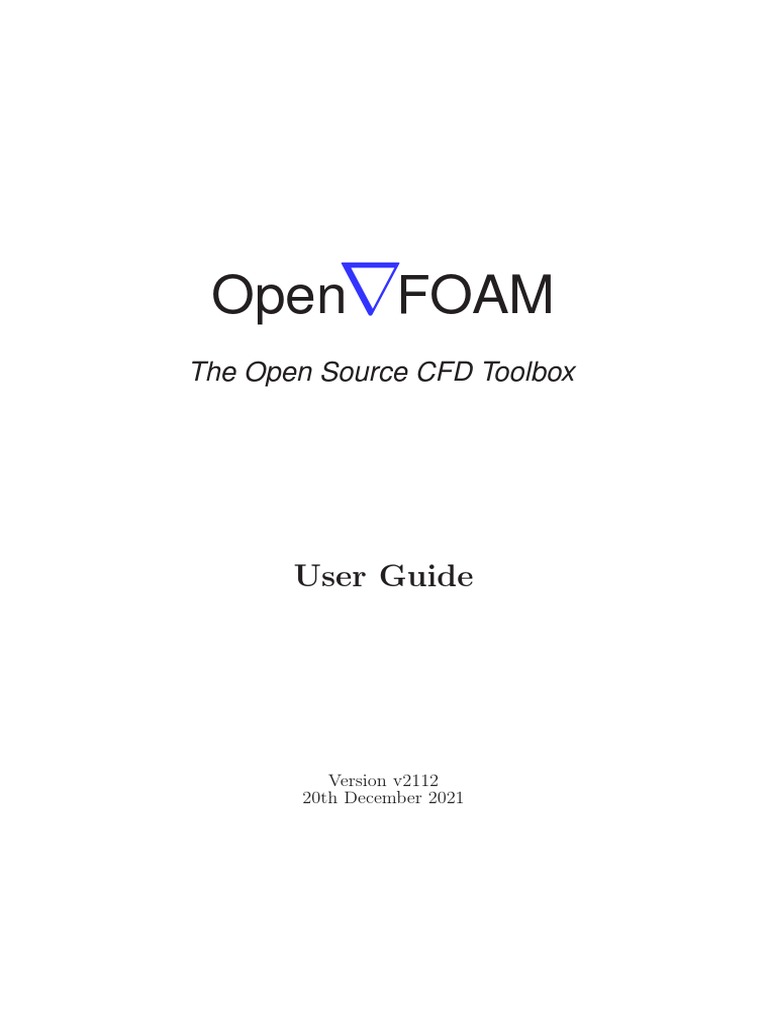 OpenFOAM User Guide | Download Free PDF | License | Copyright