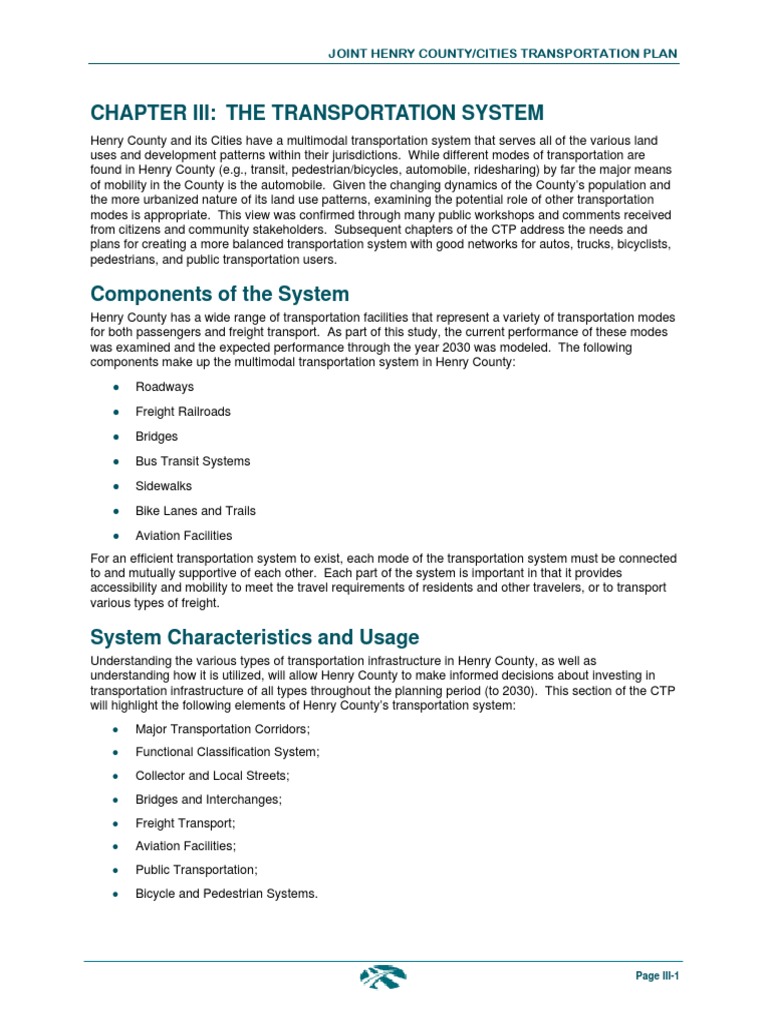 Transportation System | PDF | Transport | Public Transport