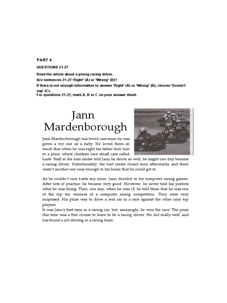 Jann Mardenborough | PDF | Chocolate | Foods