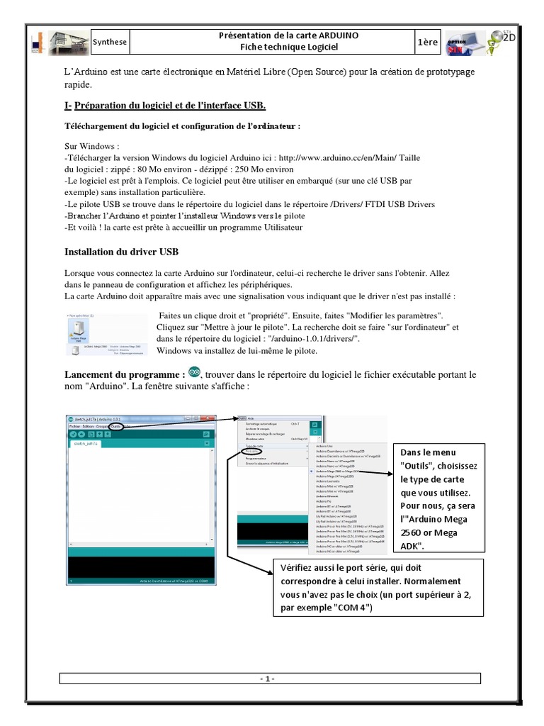 Fiche Logiciel ARDUINO Méga | Download Free PDF | Programmation ... Fiche Logiciel ARDUINO Méga | Download Free PDF | Programmation ...