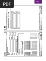 KET Reading and Writing Answer Sheet | PDF
