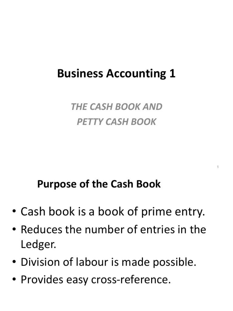 Understanding Cash and Petty Cash Books | PDF | Debits And Credits | Cheque