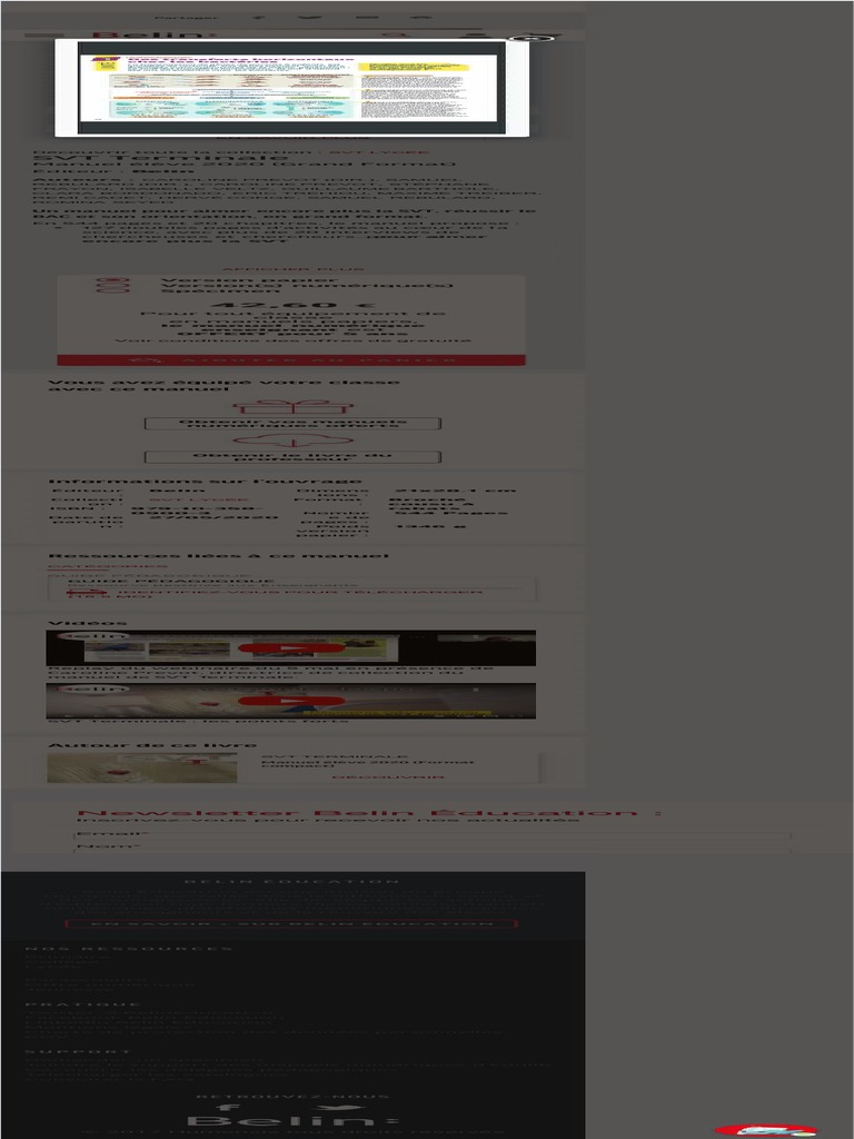Pdf Svt Terminale Belin Education Compress 4 Pdf