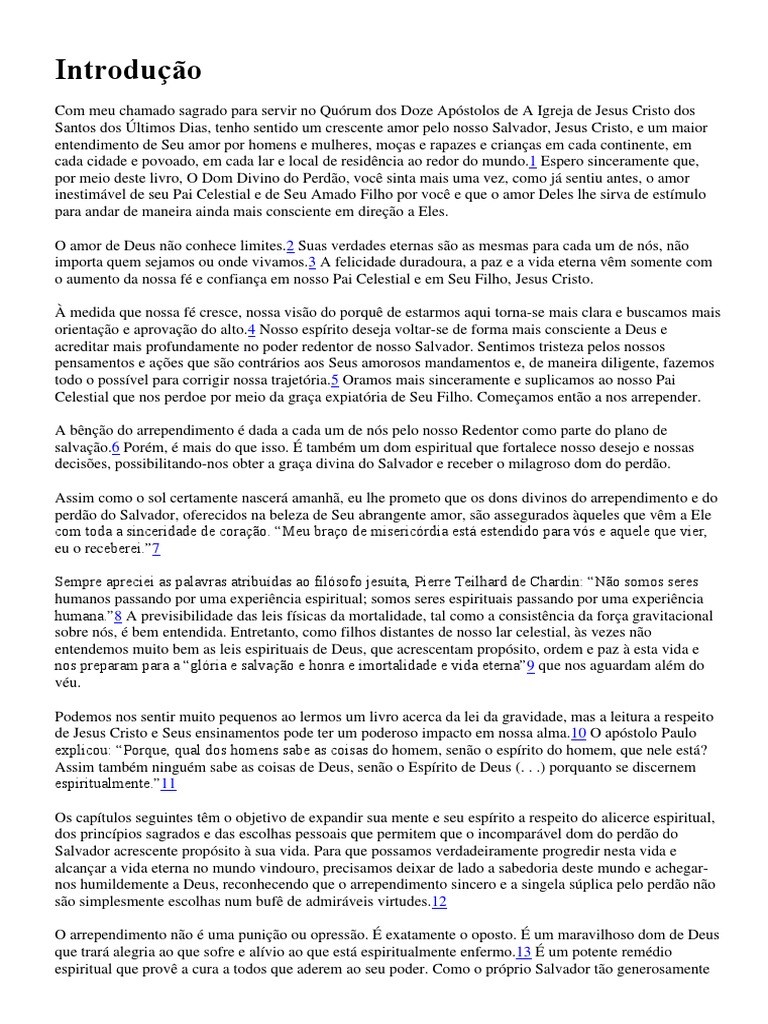 O Dom Divino Do Perdao | PDF | Jesus | Presente espiritual