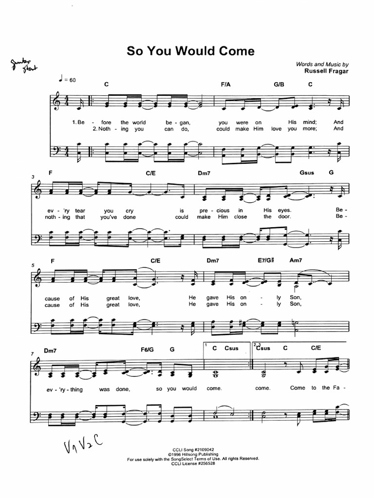 So You Would Come | PDF