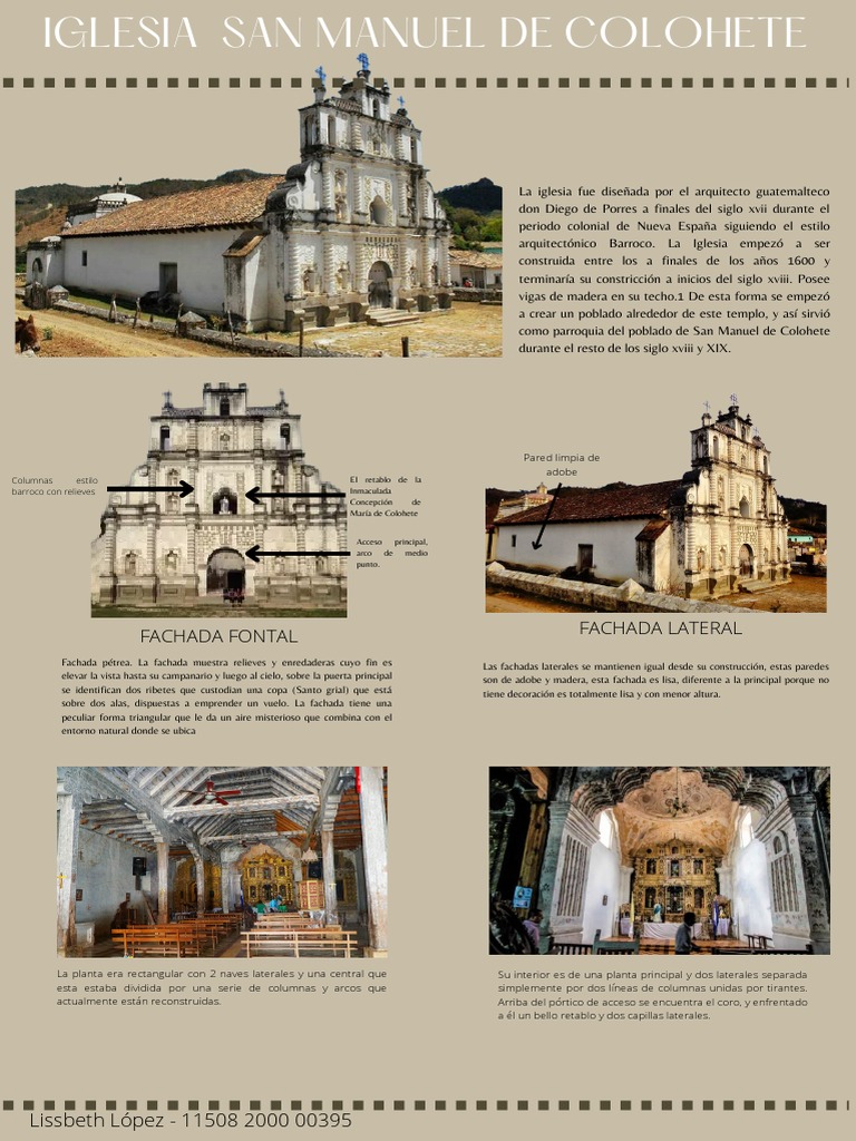 Iglesia San Manuel de Colohete - Lissbeth Lopez | PDF | Diseño ...