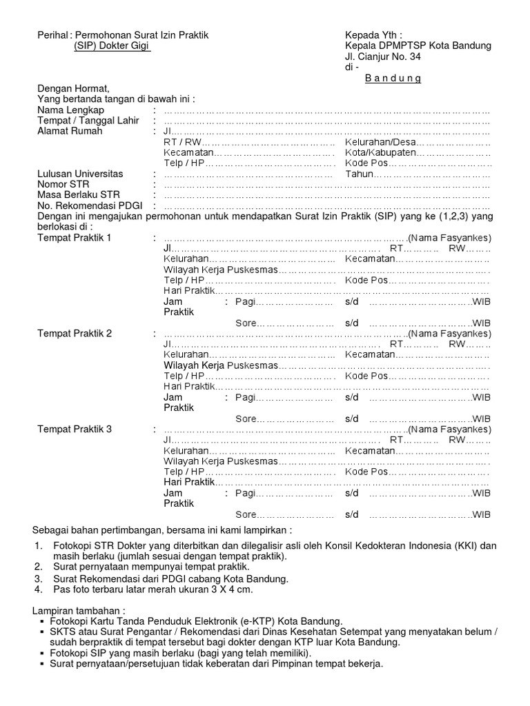Form Dokter Gigi | PDF