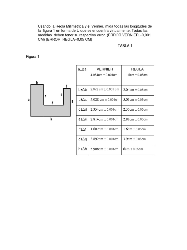 Usando La Regla Milimétrica y El Vernier | PDF