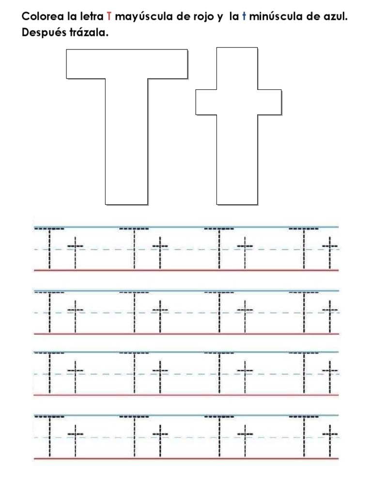 Actividades Letra T | PDF