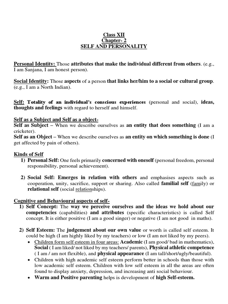 Chapter-2 Personality | PDF | Id | Sigmund Freud
