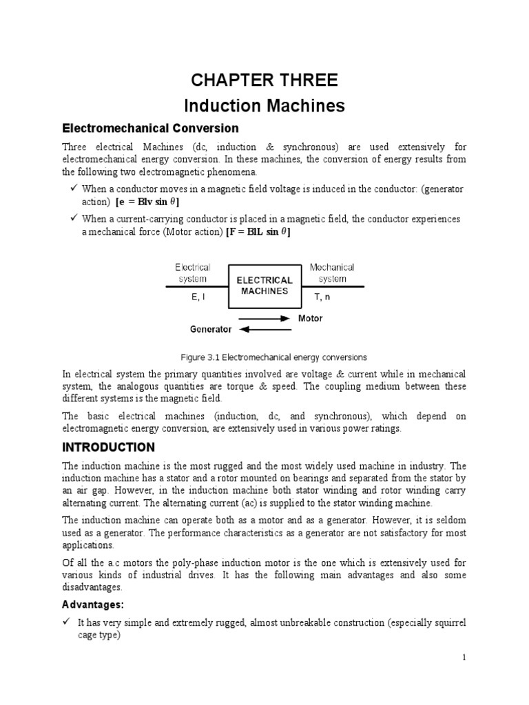 CH3 Edit | PDF | Electric Motor | Electromagnetic Induction