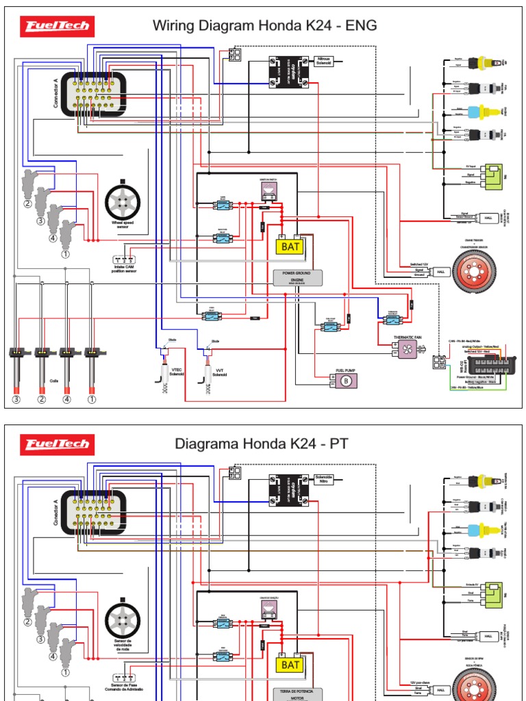 K20/K24 Engine Wiring Diagrams | PDF