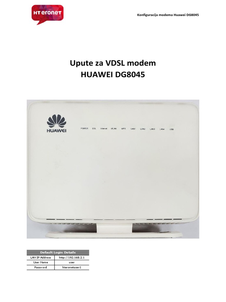 Upute Za Korisnike dg8045 8106 | PDF