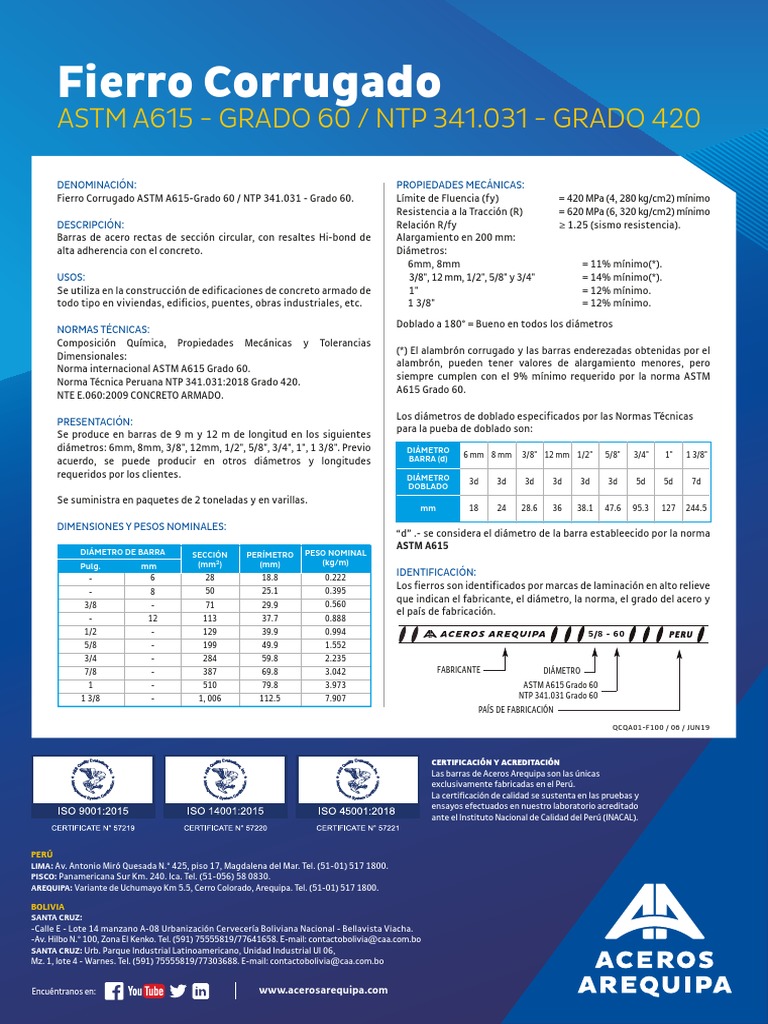 ACERO | PDF | Acero | Hormigón