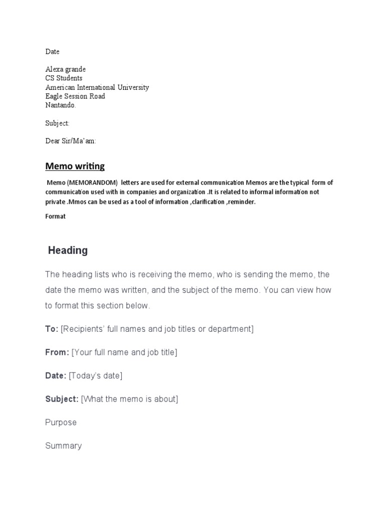 Cover Letter Template For Quiz | PDF