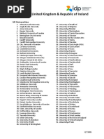 UK Map of Unis and Colleges by Region | PDF | Universities And Colleges ...