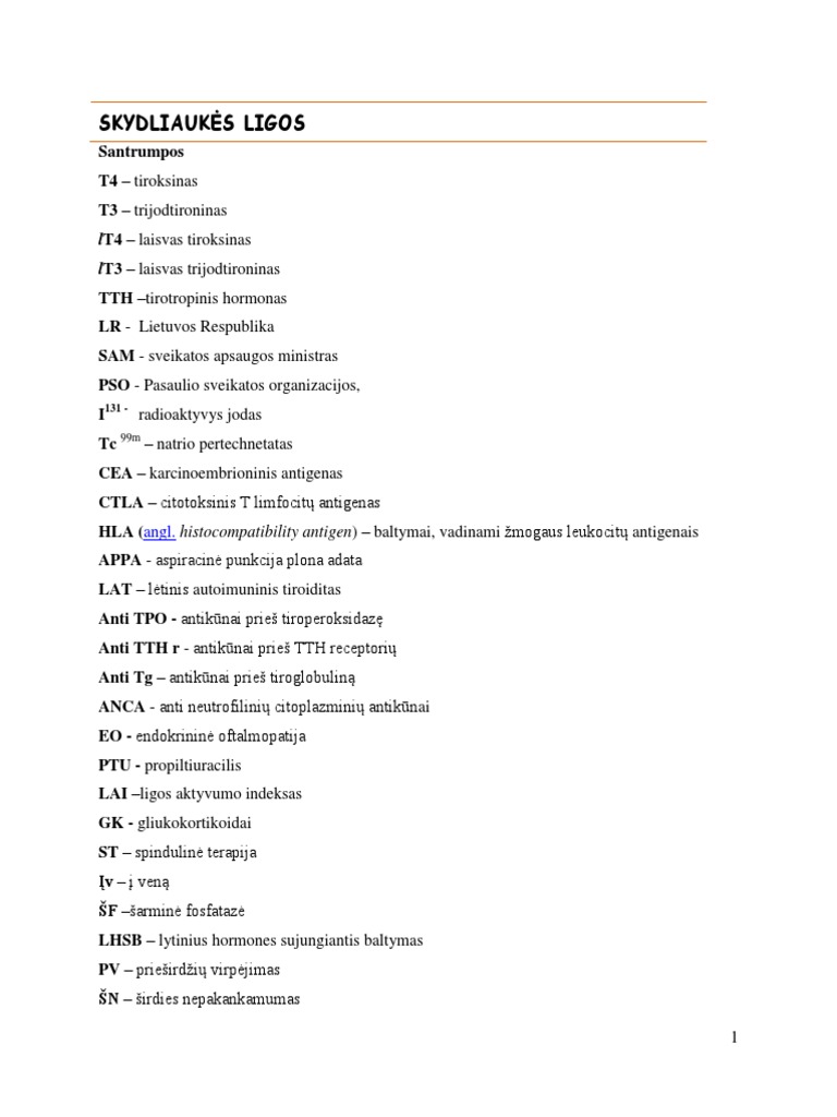 Skydliaukės Ligos | PDF