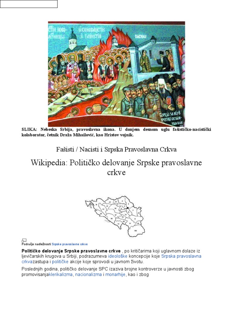 Fašisti, Nacisti I Srpska Pravoslavna Crkva | PDF