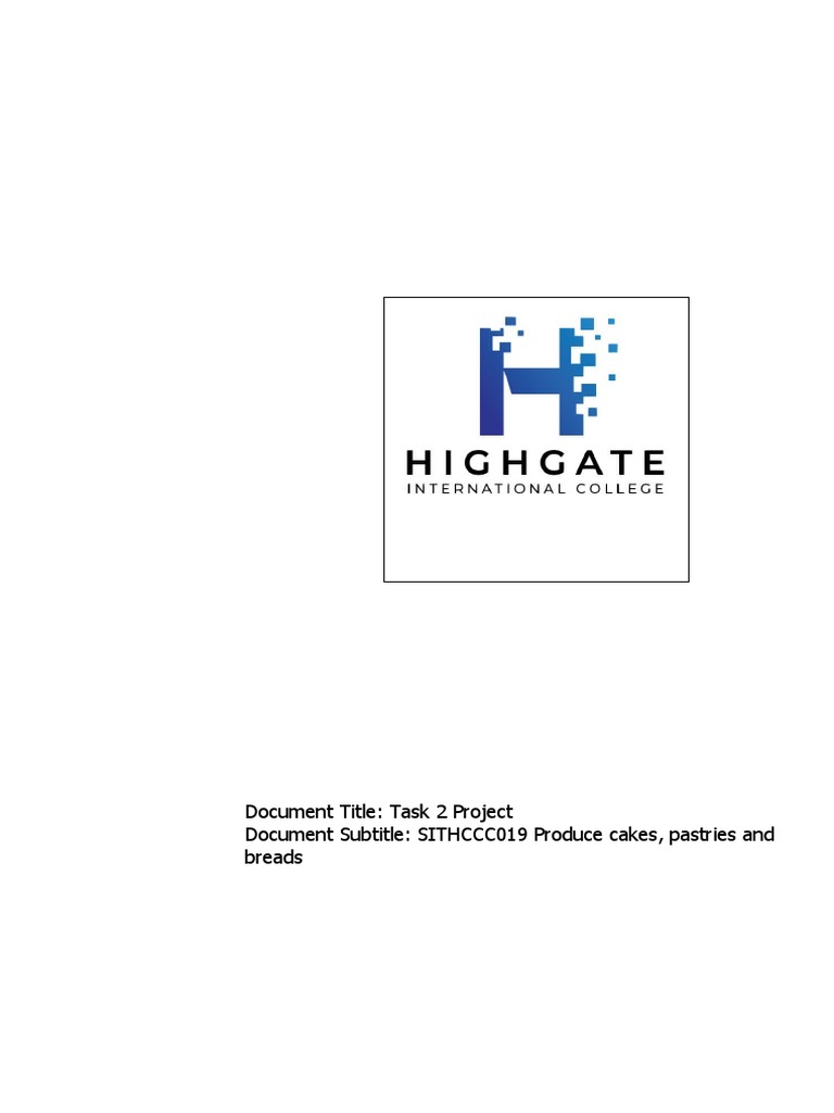 BARRY MEHRA SITHCCC019 Assessment Task 2 Project.v1.0 | PDF | Cakes ...