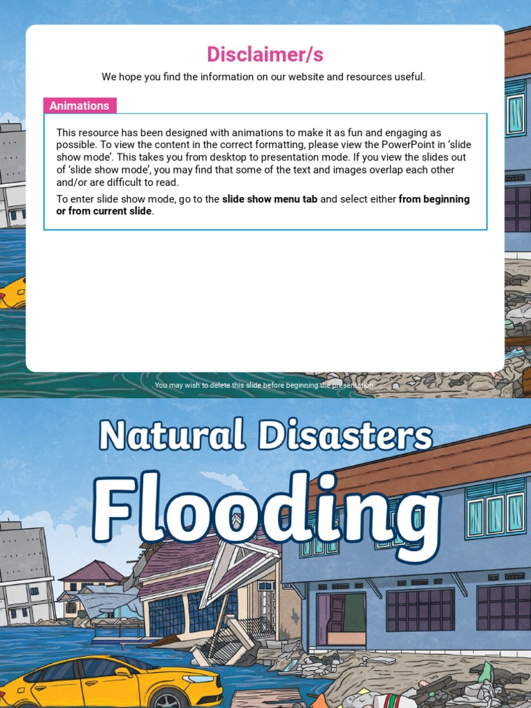 t2 G 410 Natural Disasters Flooding Information Powerpoint - Ver - 1 ...