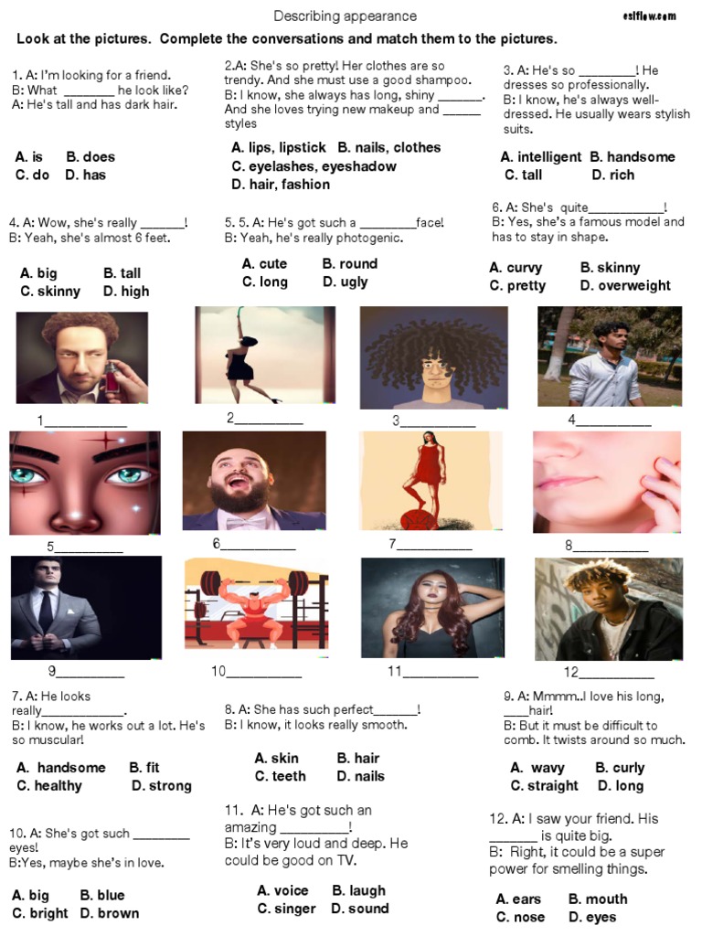Describing People Appearance 2022 | PDF | Human Appearance | Fashion