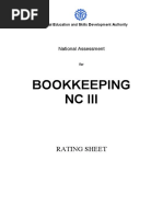 Bookkeeping NC III TR | PDF