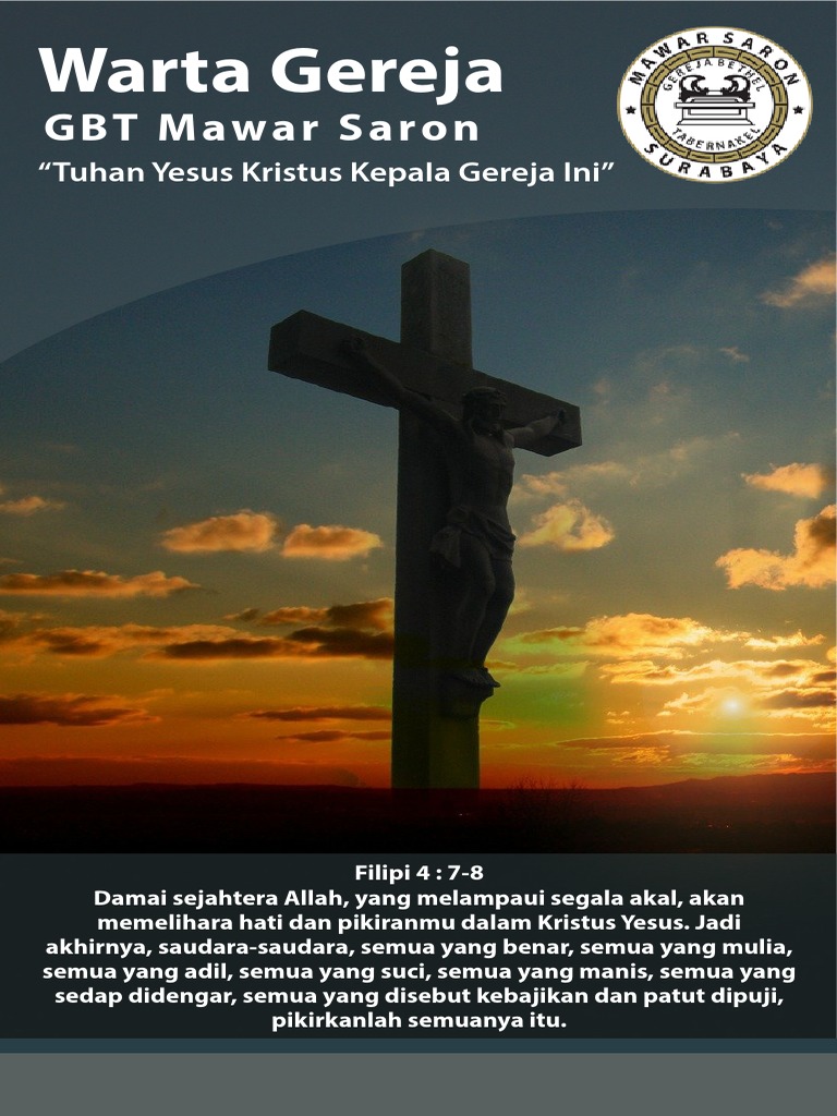 Warta Gereja GBT MAWAR SARON 6 November 2022 Lengkap | PDF