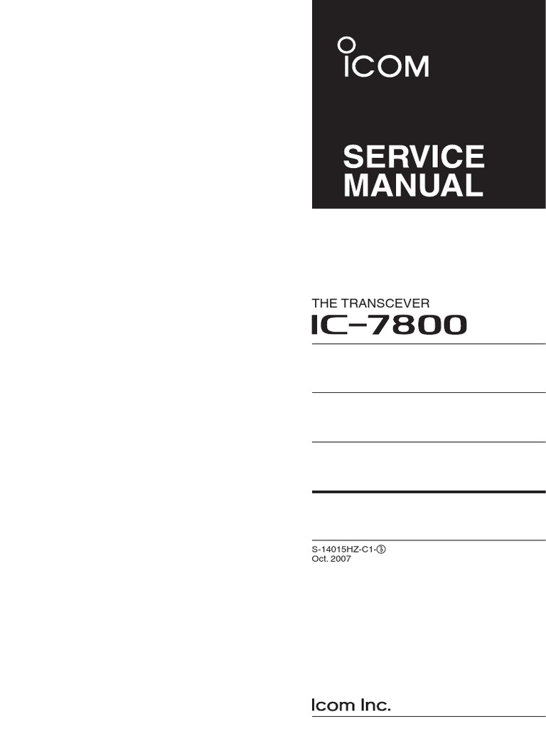Ic 7800 | PDF | Frequency Modulation | Electronic Filter