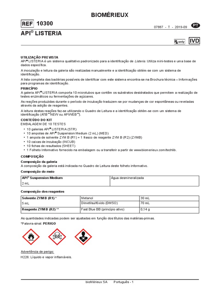 m21223 - Brochura Técnica API Listeria | PDF | Enzima | Desperdício