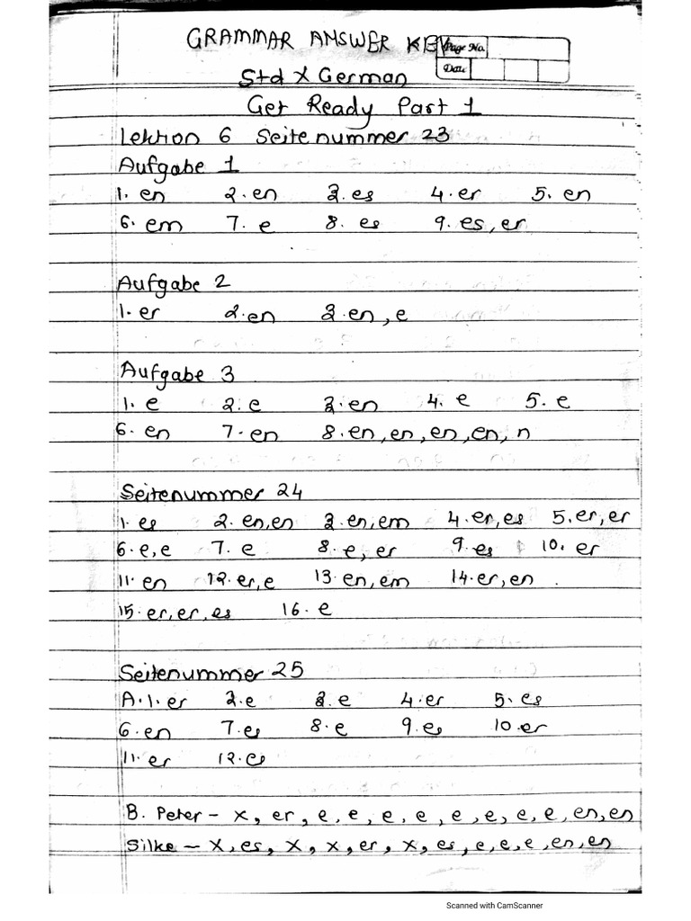 Get Ready Part 1 Grammar Answer Key | PDF