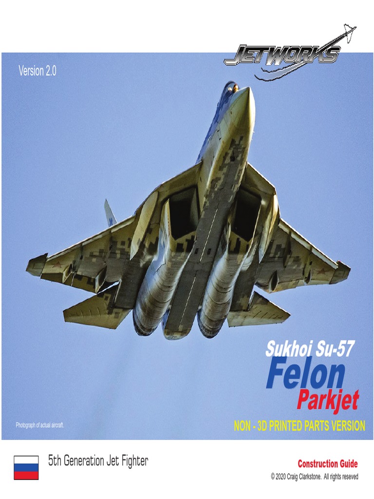 Su 57 - MK2 Non3dprint - Construction Guide | PDF | Aerospace ...