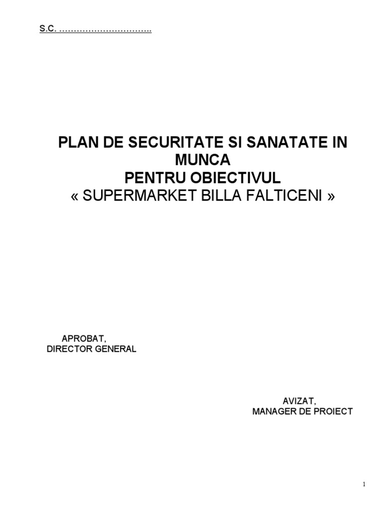 Plan de SSM | PDF