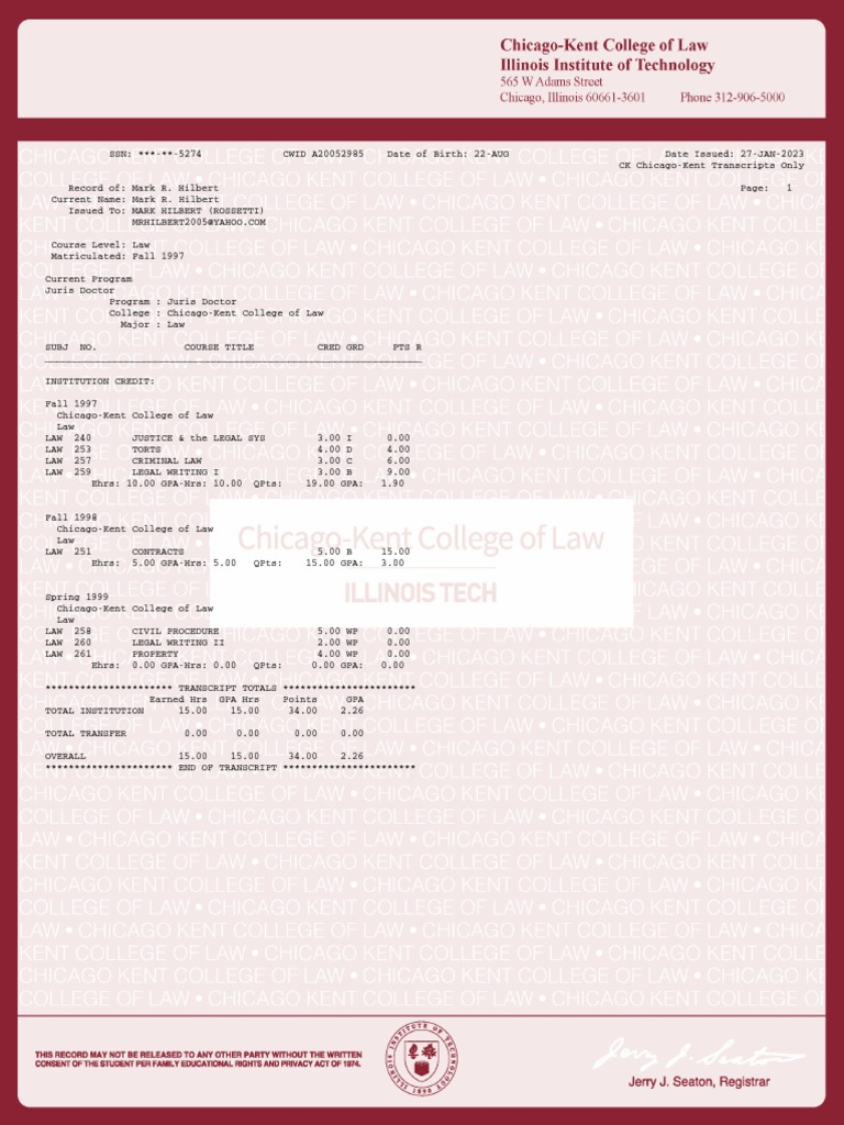 Chicago Kent Transcript Written Well SCOTUS Clerking TWZ0AXNO | PDF ... Chicago Kent Transcript Written Well SCOTUS Clerking TWZ0AXNO | PDF ...