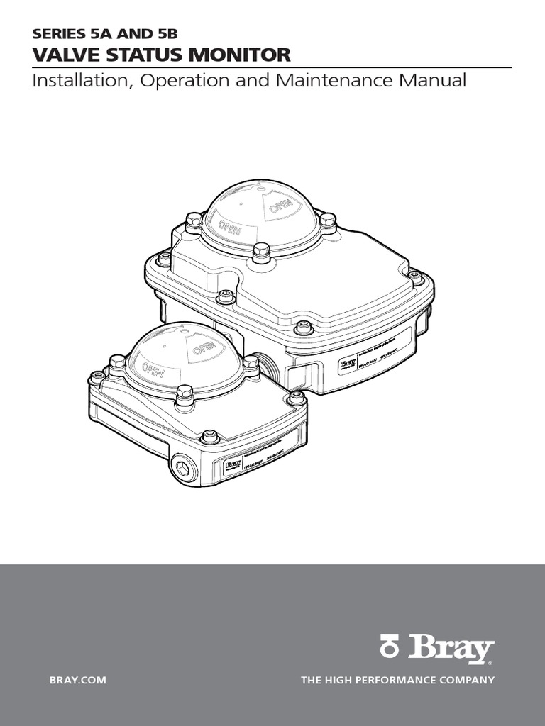 Series 5a 5b Valve Status Monitor - o M Manual | PDF | Switch | Screw