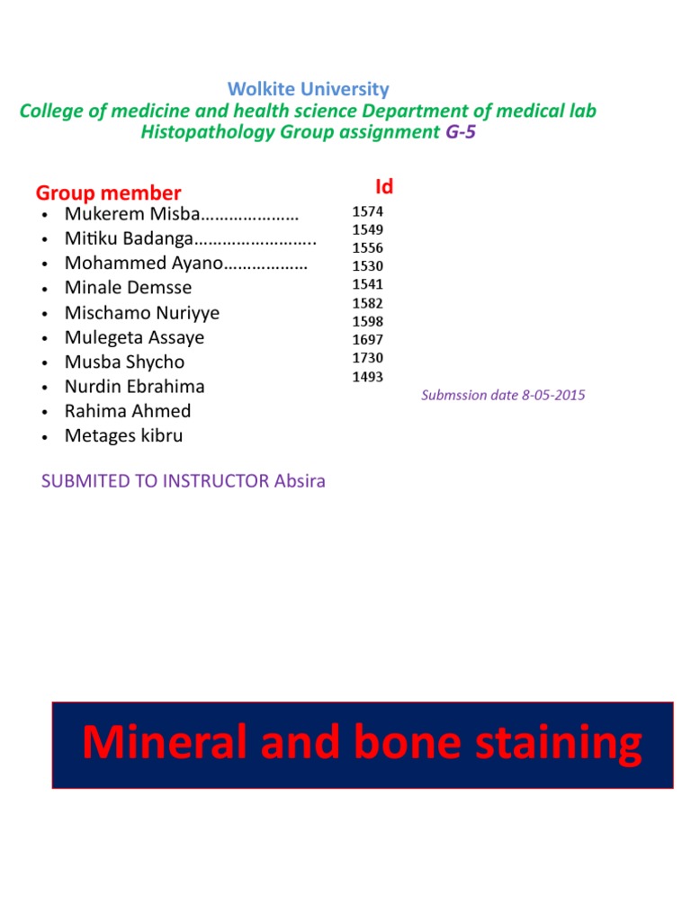 Mineral and Bone Staining Techniques | PDF | Bone | Staining