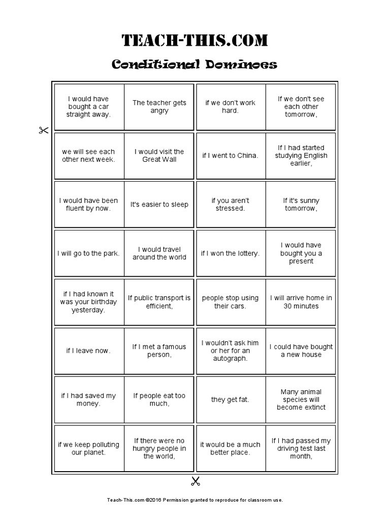 Conditional Dominoes | PDF