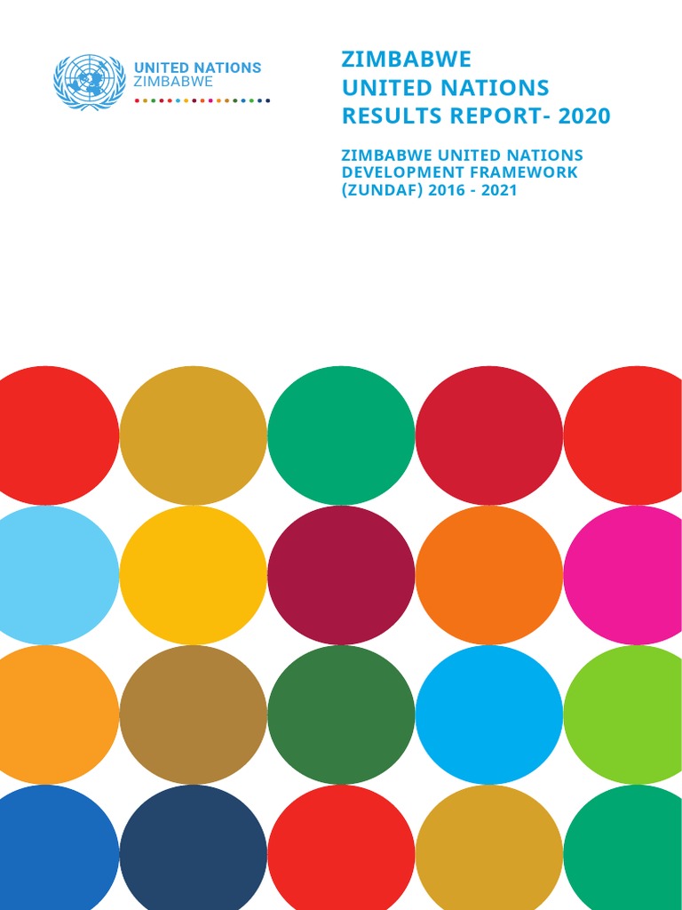 Zimbabwe UN Results Report 2020 | PDF | Wash | Malnutrition
