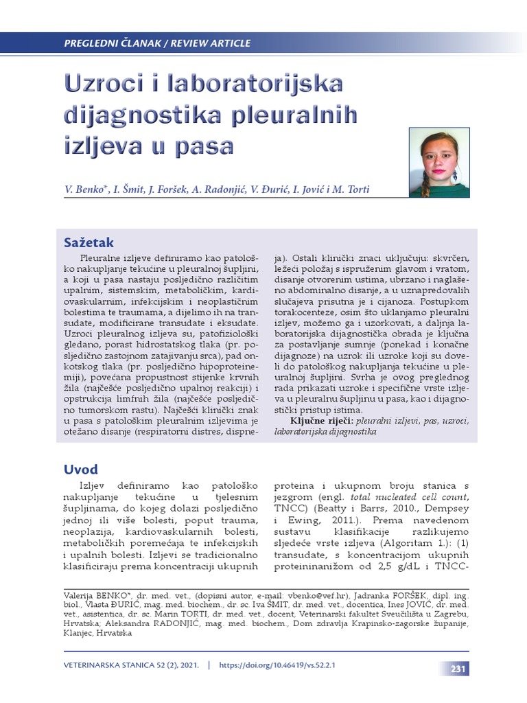 Benko - Uzroci I Laboratorijska Dijagnostika | PDF